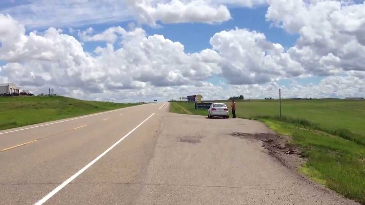 On The Border of Alberta and Saskatchewan - YouTube
