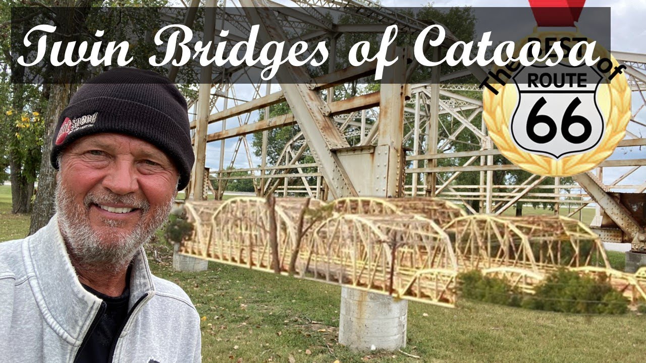 Best of Route 66 TWIN BRIDGES VERDIGRIS RIVER, Catoosa Oklahoma ...
