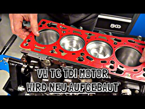 VW T6 2.0 TDI Motor ist zurück! Rumpf auf Übermaß gebohrt, gehont, geplant...