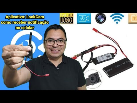 Mini Câmera Fita wi-fi espiã como receber notificação no celular APP ...