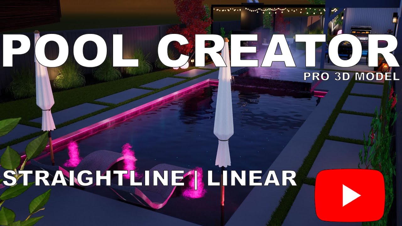 The Lau Pool - Pool Creator Pro 3D Model - YouTube
