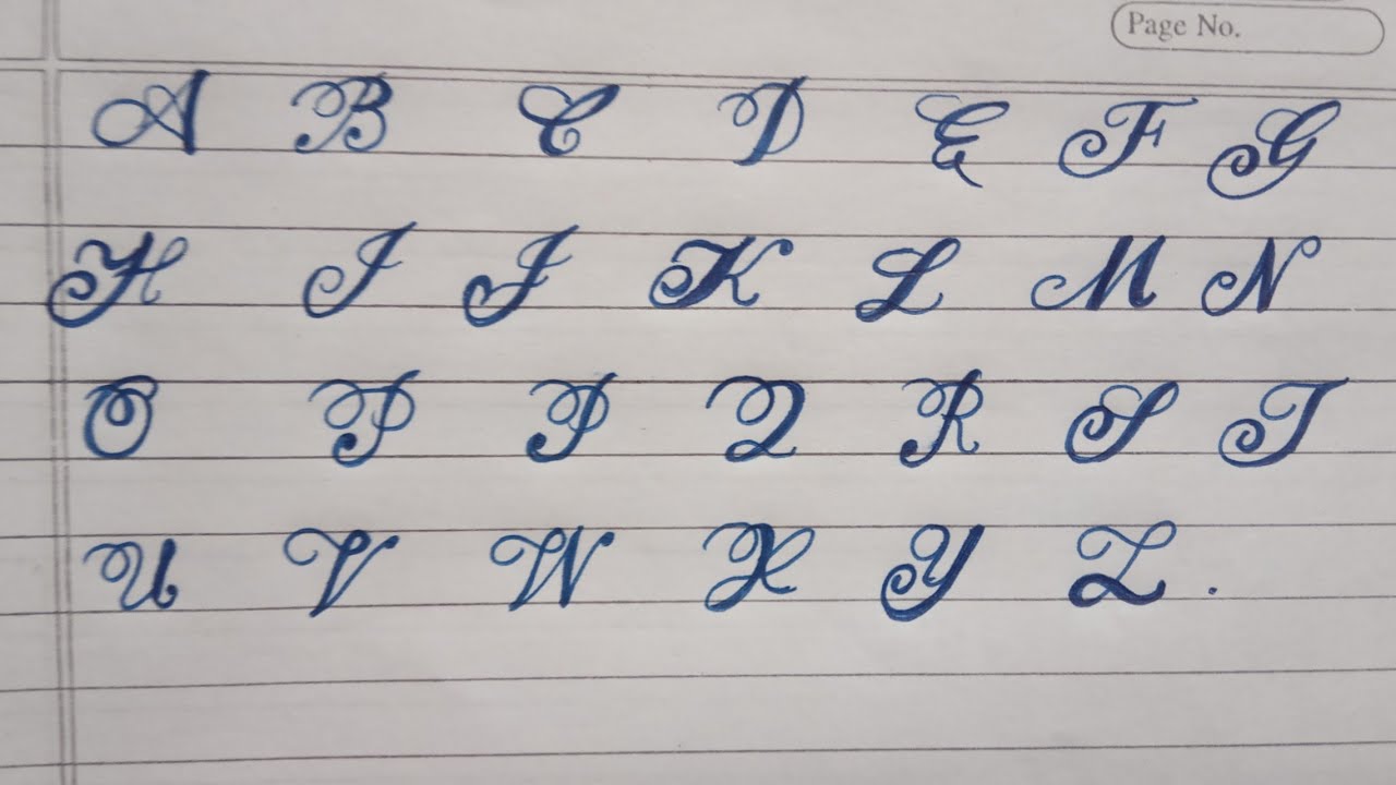 How To Write Cursive Writing ABCD YouTube How To Write Cursive Writing ABCD YouTube