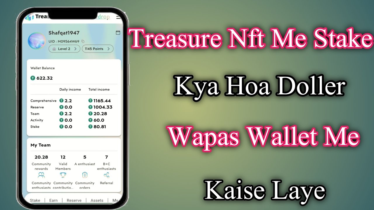 Treasure nft Staking | How to Stake NFT in Treasure nft || Stake doller ...