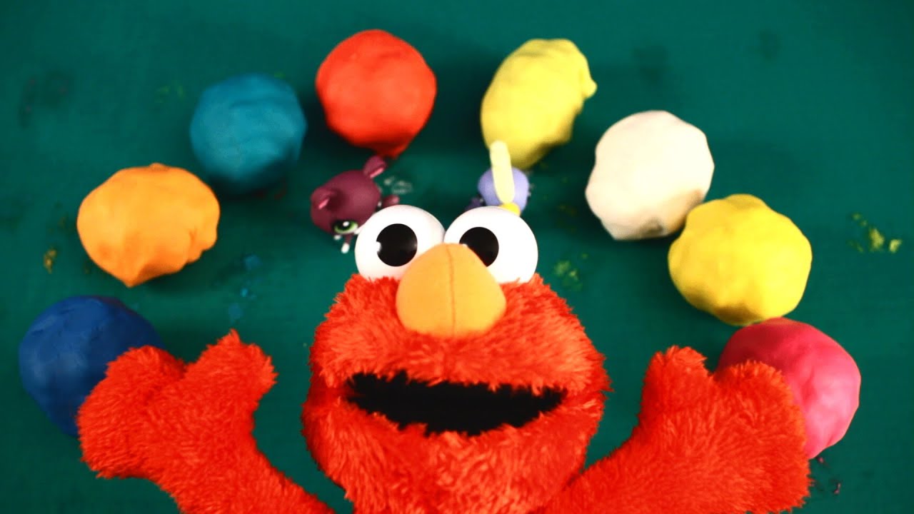 LPS Surprise Eggs Play Doh Toys Littlest Pet Shop Sesame Street Elmo ...