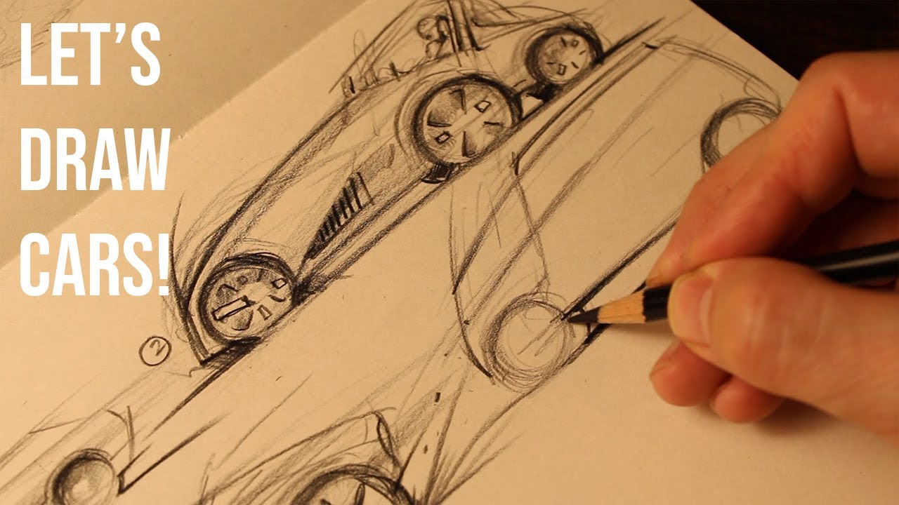 How to Draw Amazing Cars With Just a Simple Pencil? - YouTube