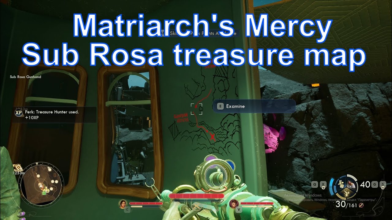 Sub Rosa treasure map in Matriarch's Mercy, Map of the Southern Golden ...