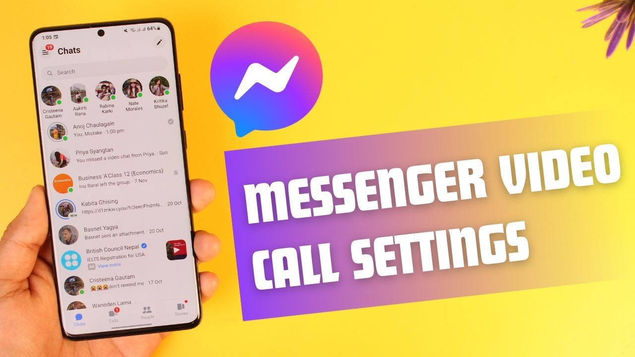 Messenger Video Call Camera Settings ! - YouTube