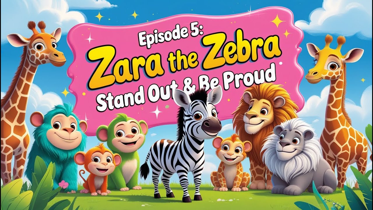 🌟 Episode 5: Zara the Zebra – Stand Out & Be Proud 🌟| Kids Education ...