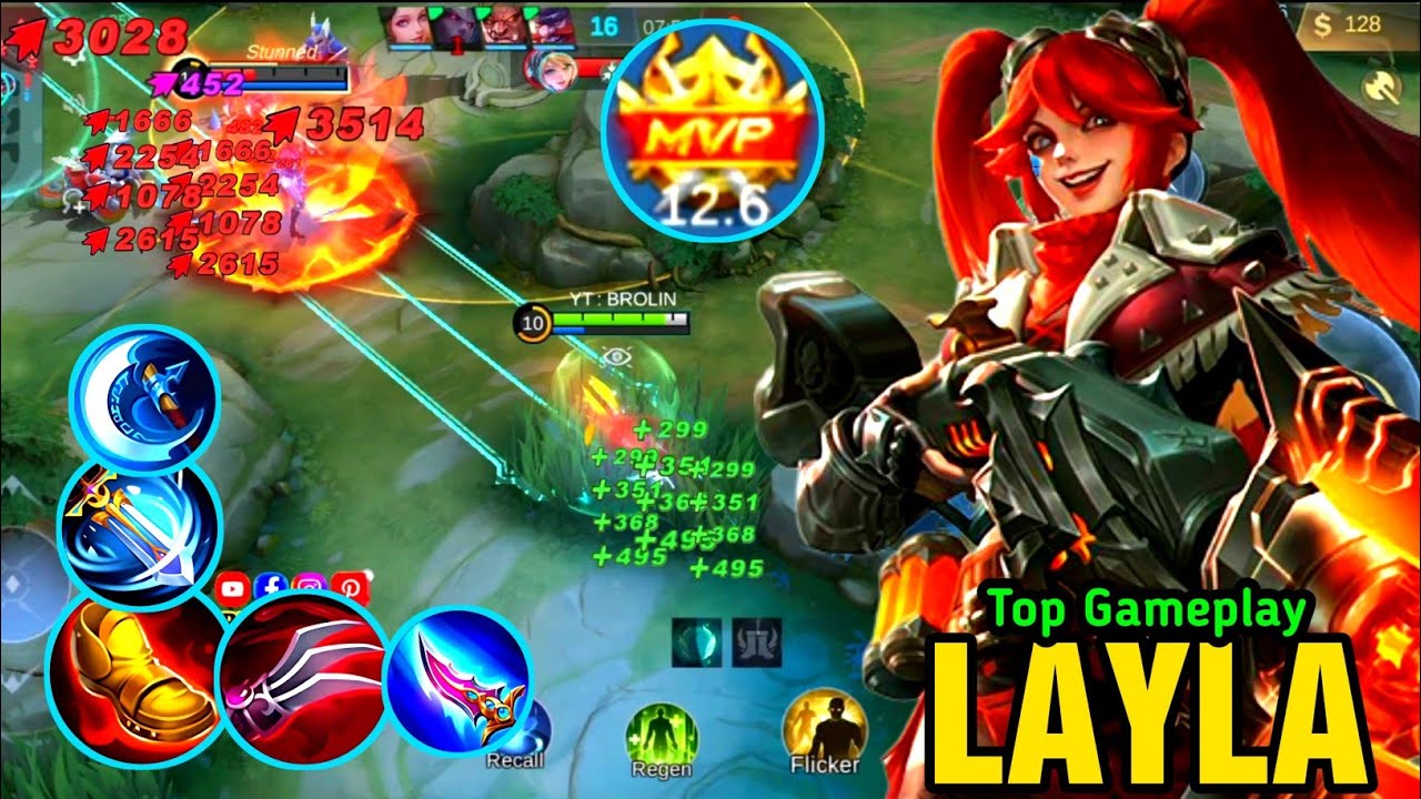 Layla Best Build Brutal DMG / Build Top 1 Global Layla ~ Mobile Legends ...