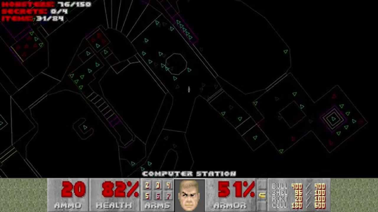 Doom - Automap gameplay (Episode 1) - YouTube