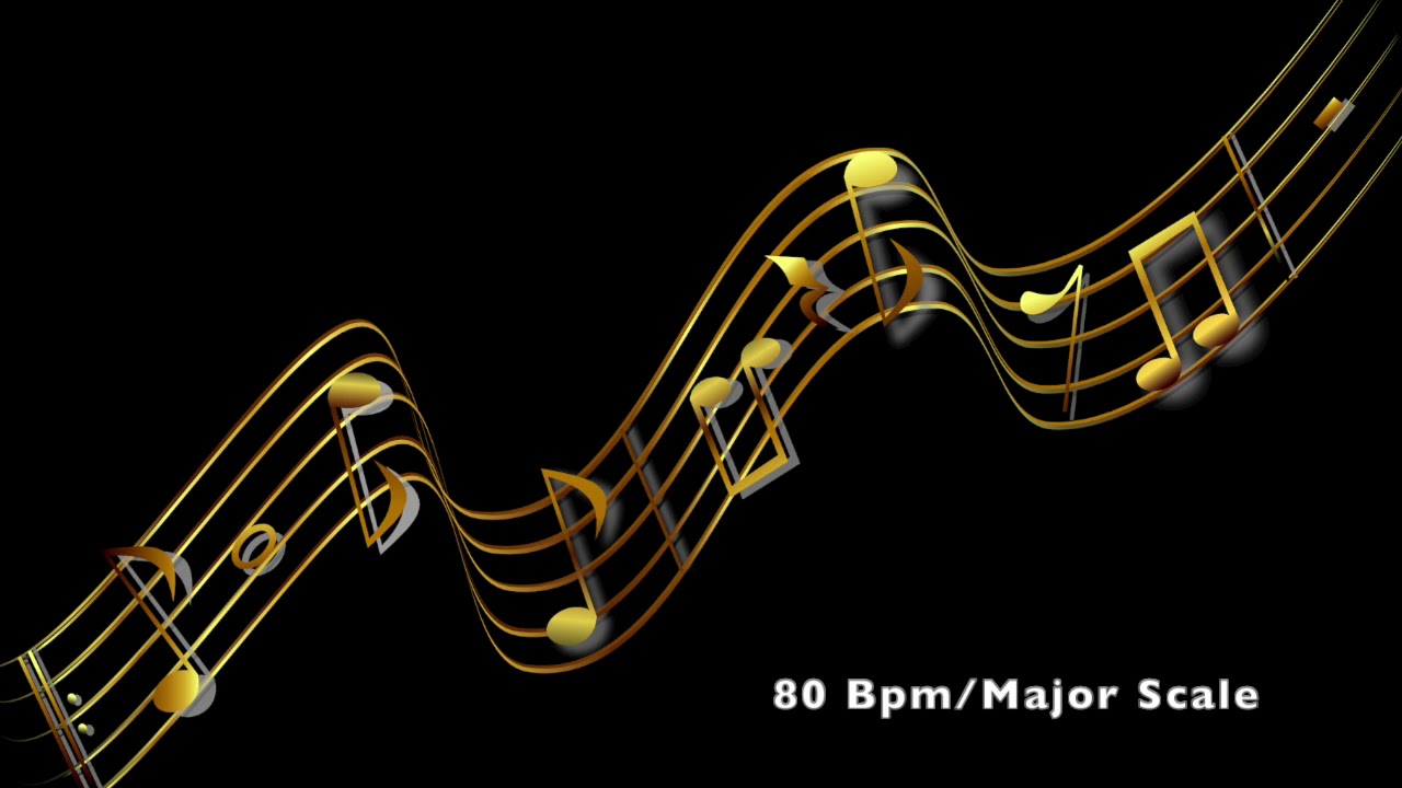 Major Scale 80 / 100 Bpm - YouTube