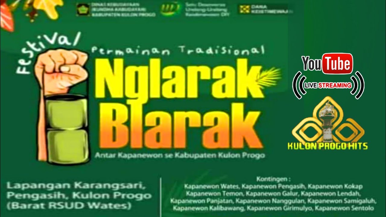LIVE Festival Nglarak Blarak se Kabupaten Kulon Progo 2022 - YouTube