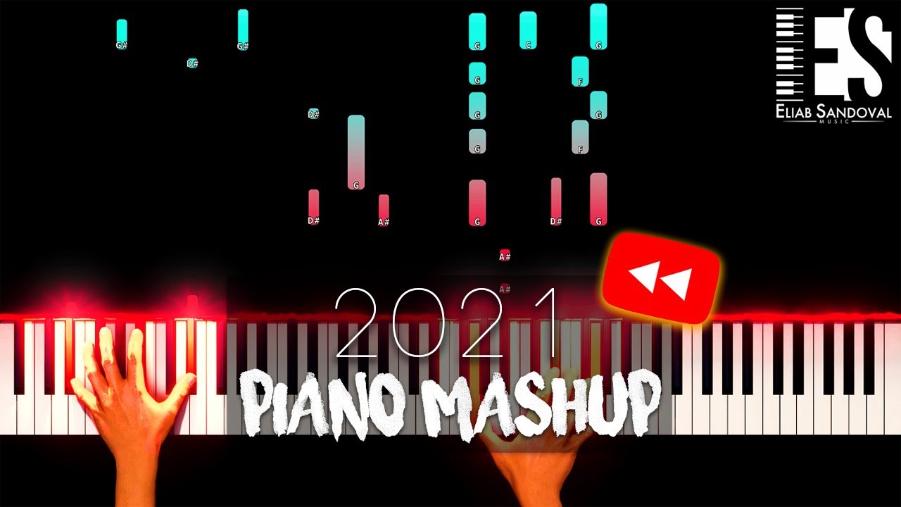2021 PIANO MASHUP - Top Hits in a 6 Minutes Medley (Piano Tutorial ...