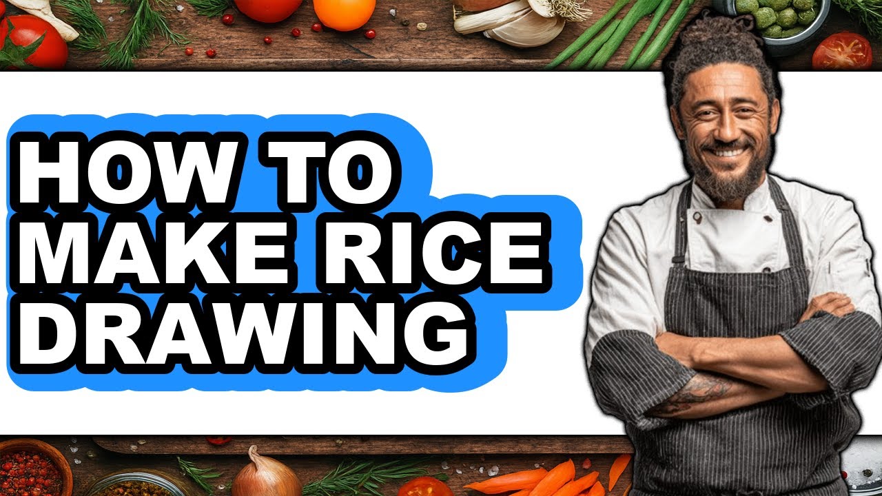 How To Make Rice Drawing - Step By Step - YouTube