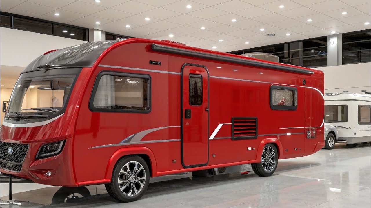 🔥 2026 Luxury Red Motorhome Camper Van 🚐 | Futuristic RV Tour ...