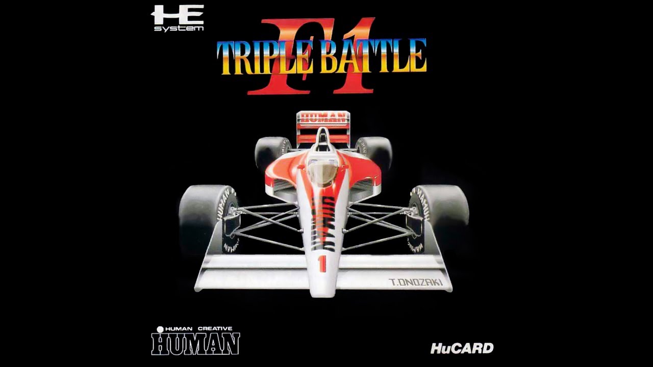 PC Engine - F1 Triple Battle 'Title & Demo' - YouTube