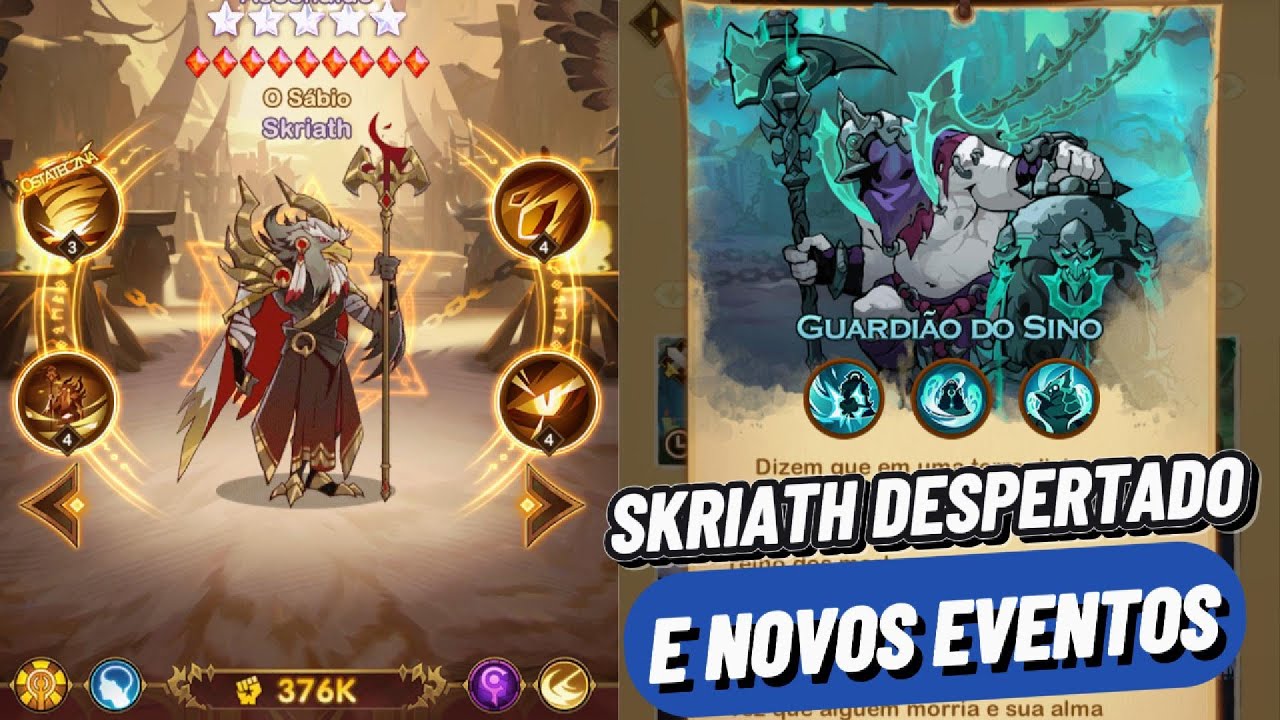 SKRIATH DESPERTADOE E NOVOS EVENTOS - AFK ARENA - YouTube