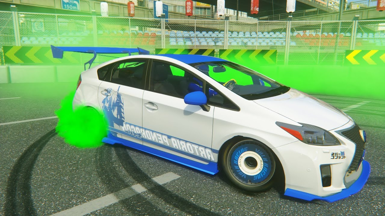 Assetto Corsa/Tokyo Drift/Toyota Prius/2JZエンジン載せ替え FRドリフト仕様. - YouTube