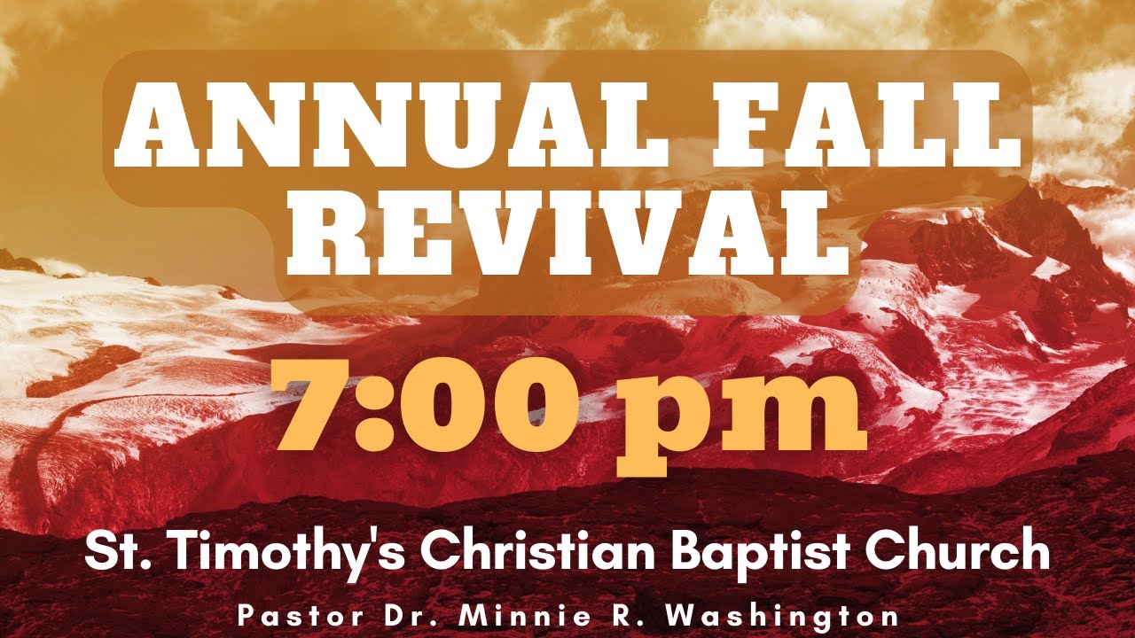St. Timothy's 2022 Fall Revival Night #1 - YouTube
