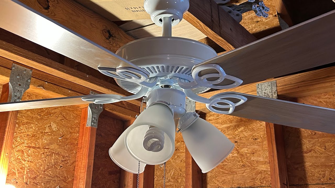 Hampton Bay Brookhurst Ceiling Fan - YouTube
