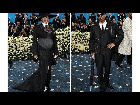 Singer Rihanna stuns with baby bump at Met Gala, third pregnancy confirmed