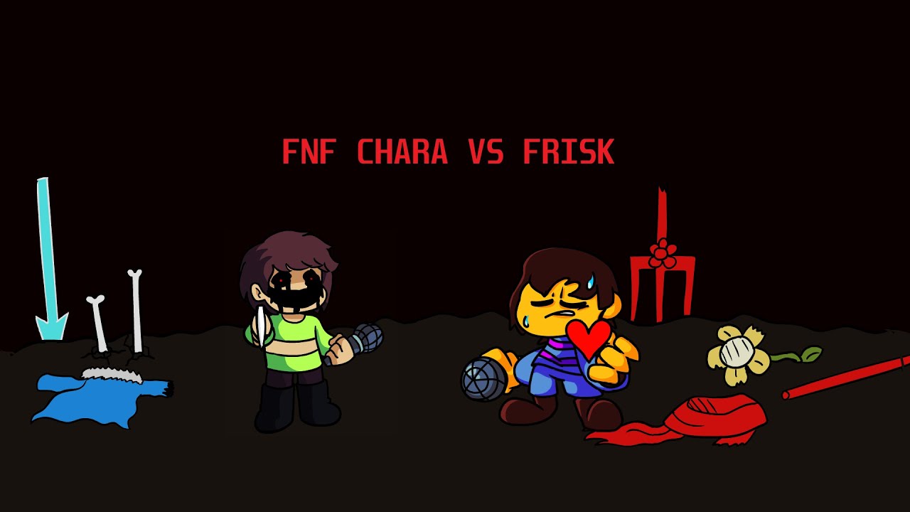 fnf chara vs frisk mod - YouTube