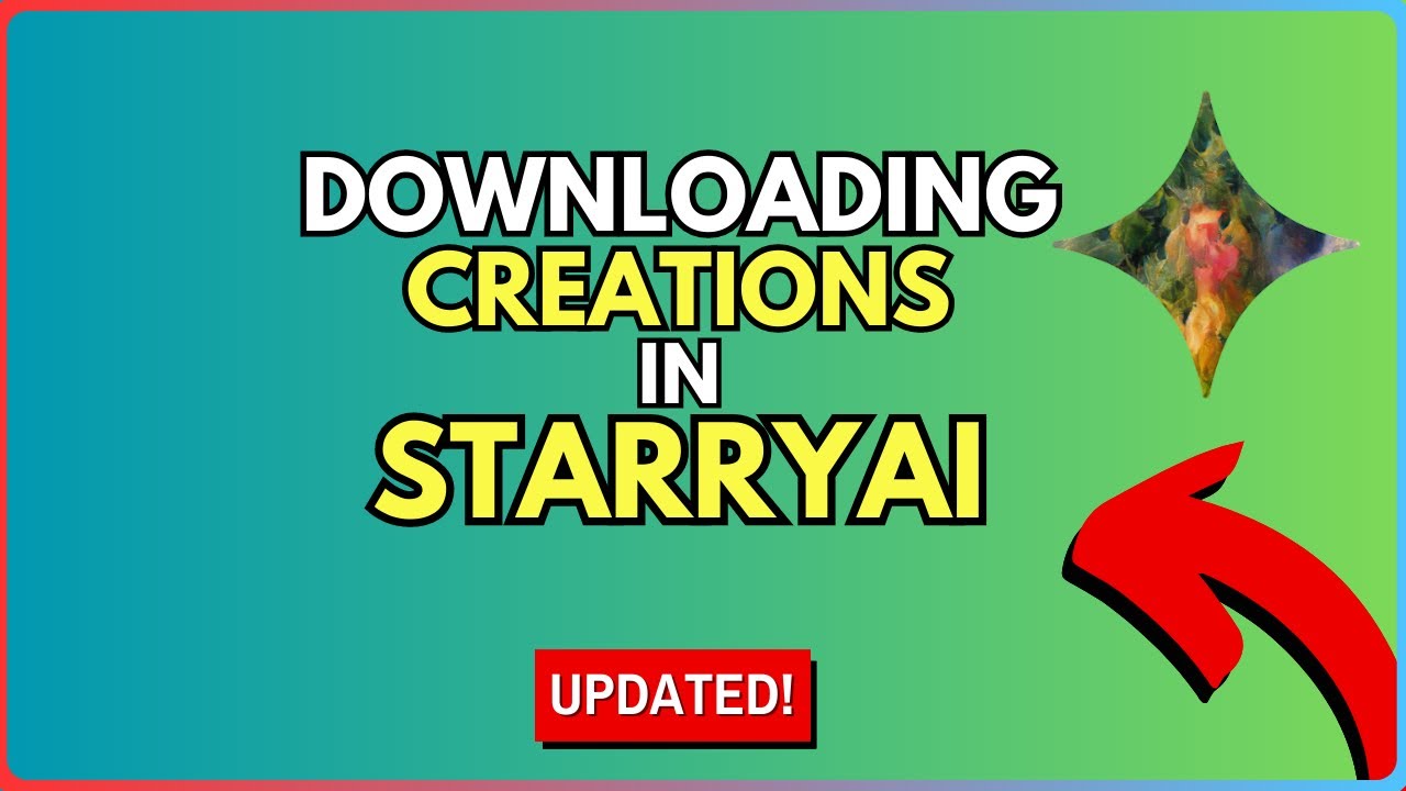 How to Download Your Creations in StarryAI - YouTube