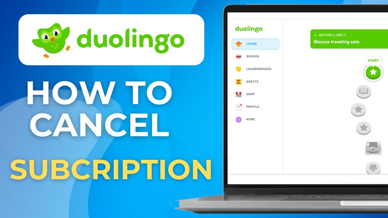 How To Cancel Duolingo Plus Subscription - YouTube