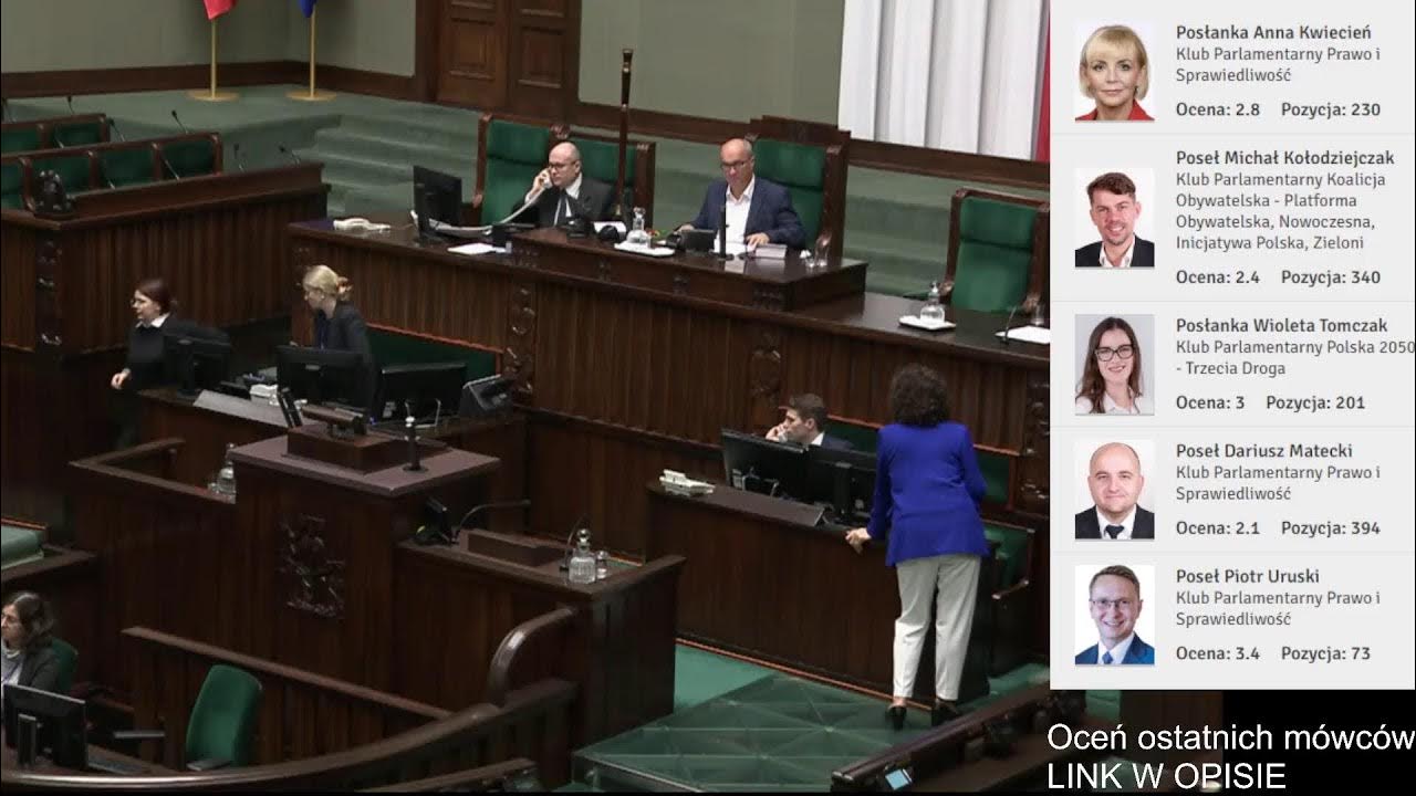 Sejm: 7. dzień posiedzenia Sejmu - YouTube