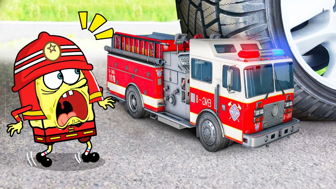 Experiment Car vs Ambulance, Glasses, Lighter - Crushing Crunchy & Soft ...