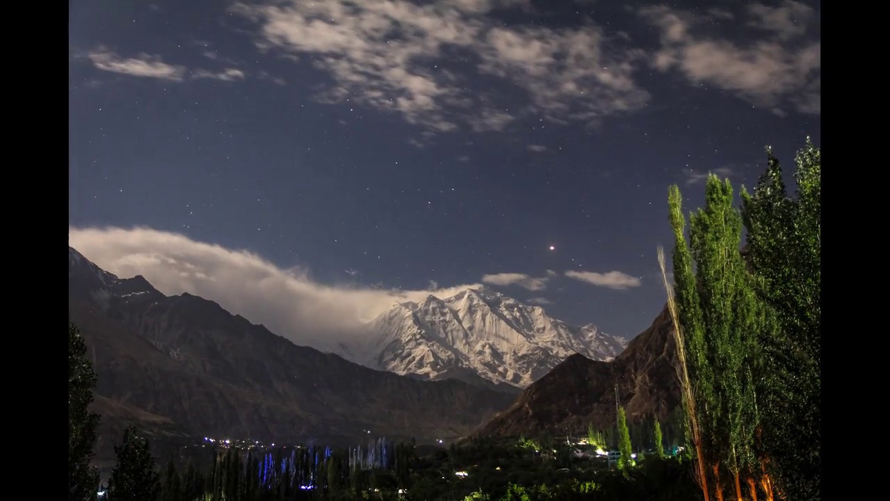 Rakaposhi Peak Night TimeLapse Nagar Valley Gilgit Baltistan - YouTube