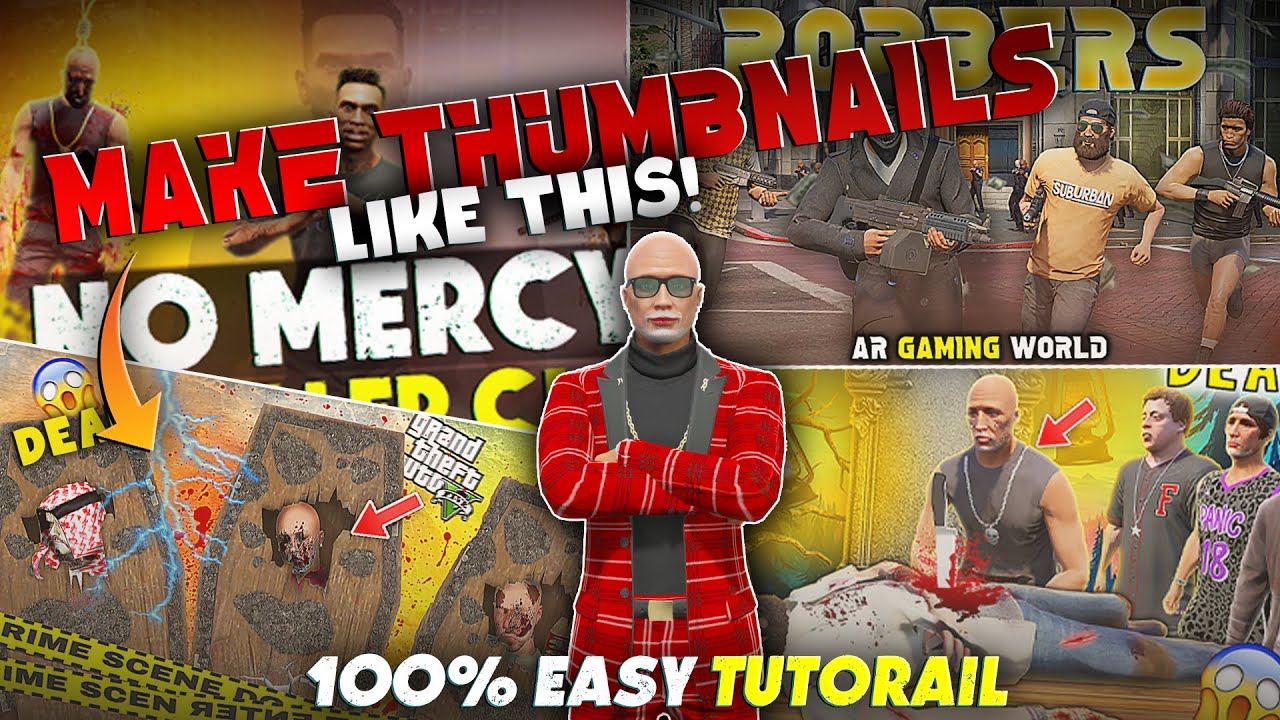 Making Epic GTA 5 Thumbnail | Thumbnail Tutorial | AR Gaming World ...