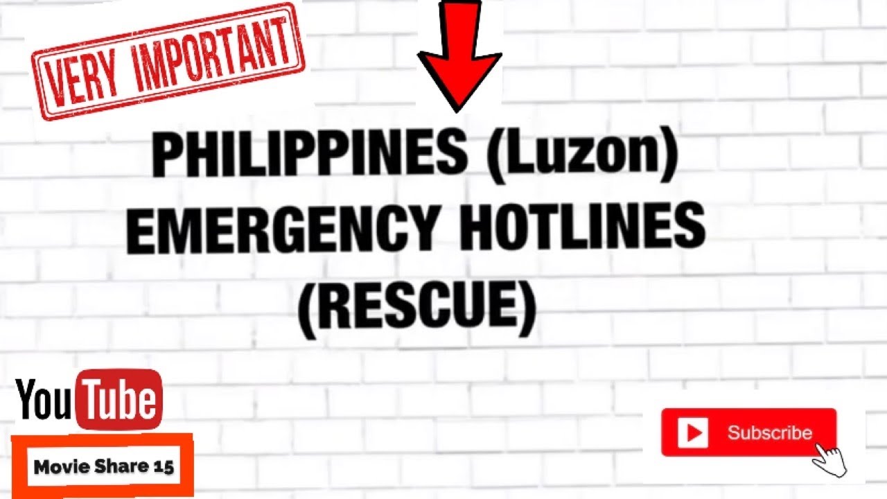 EMERGENCY HOTLINES (Philippines particularly in Luzon) (Typhoon Ulysses ...
