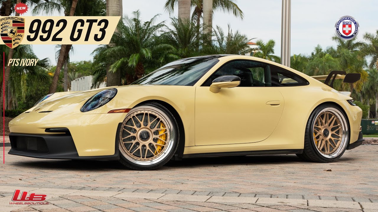 PTS IVORY 992 GT3 + HRE 300 CLASSICS - YouTube