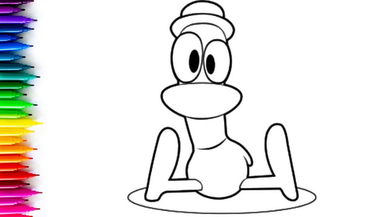 Pocoyo - Pocoyo & Pato Drawing, Painting & Coloring For Kids and ...