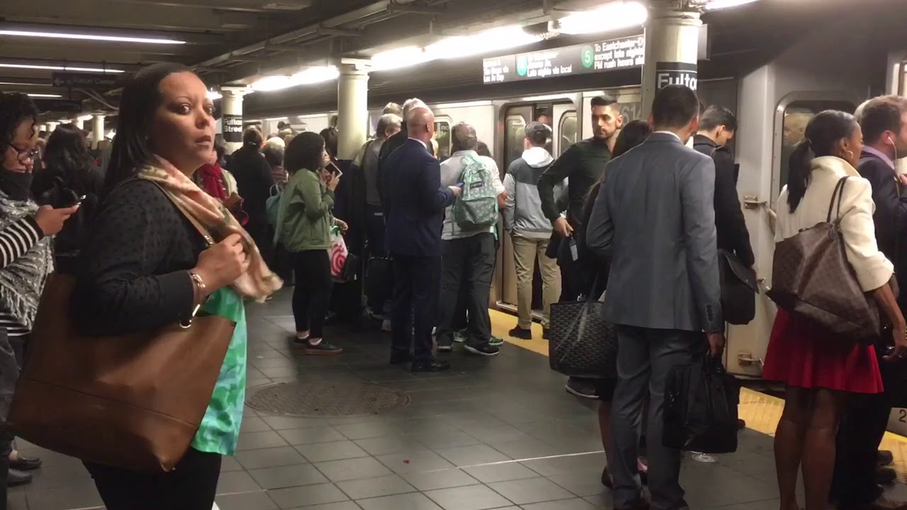 MTA New York City Subway: (4)(5) Fulton St - YouTube