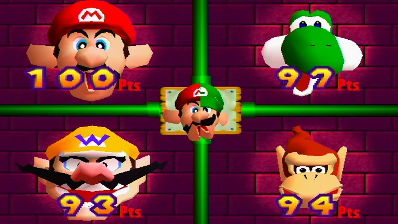 Mario Party 2 - All Score Minigames - YouTube