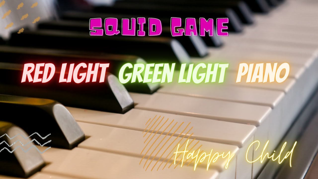 Squid Game Easy Piano - Red Light, Green Light Song [fast to faster ...