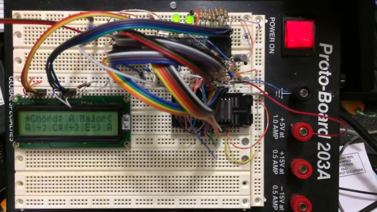 Intel 8051 Microcontroller Test w External EPROM (actually a Temic ...