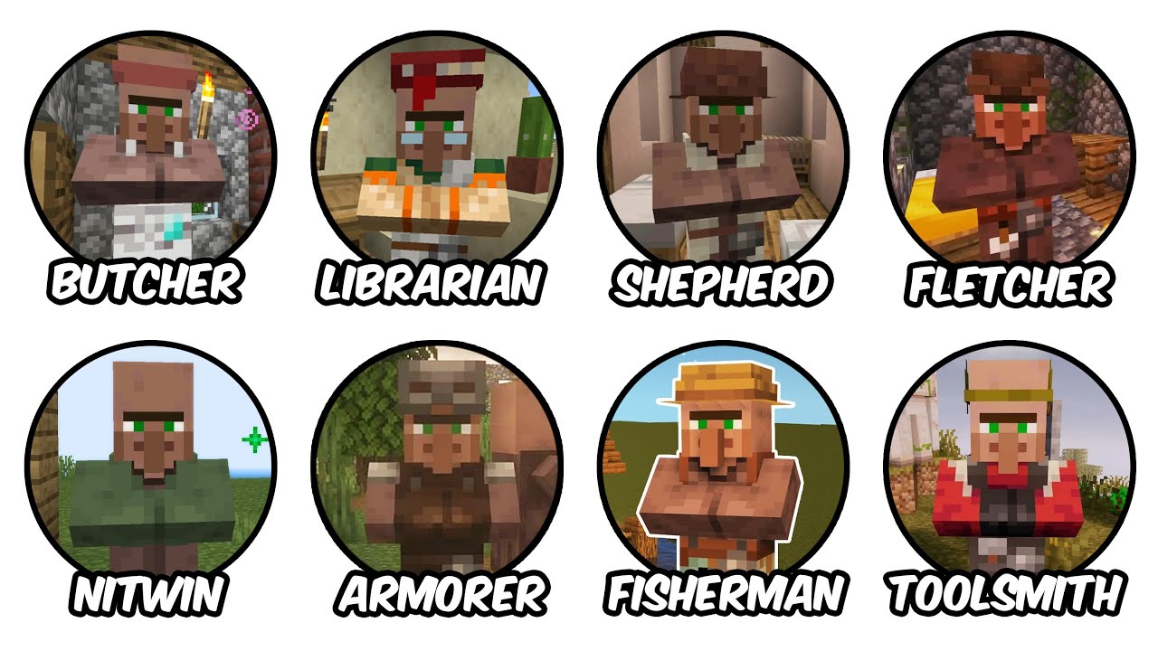 Every Minecraft Villager Explained In 20 Minutes - YouTube