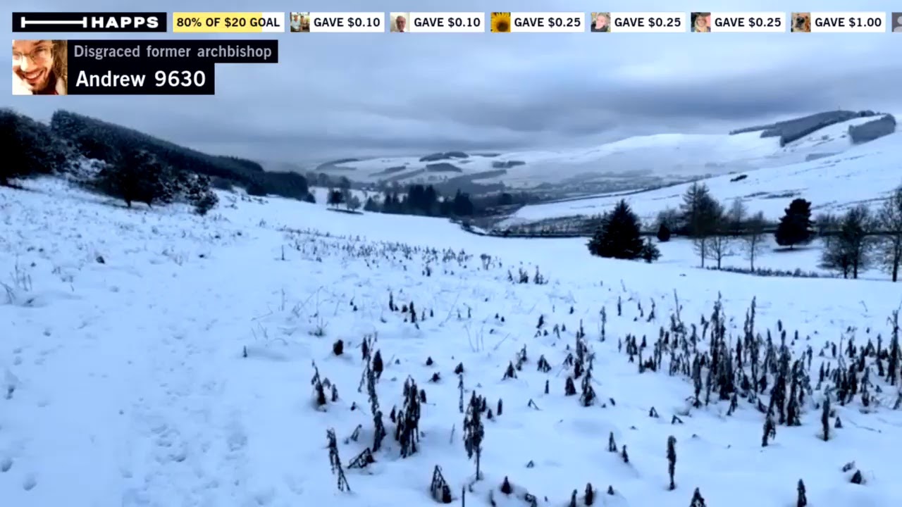 Crunching through snow and ice on the hill - YouTube