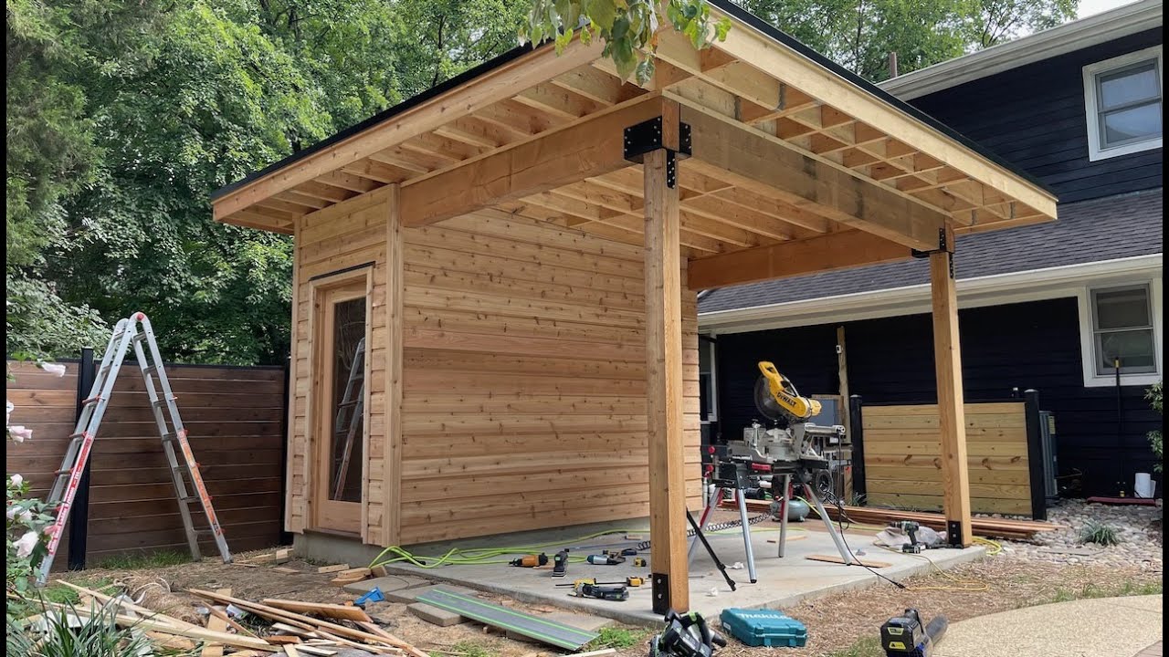 Summerwood Sanara Pool Pavilion || Siding Trim of Corners and Frieze ...
