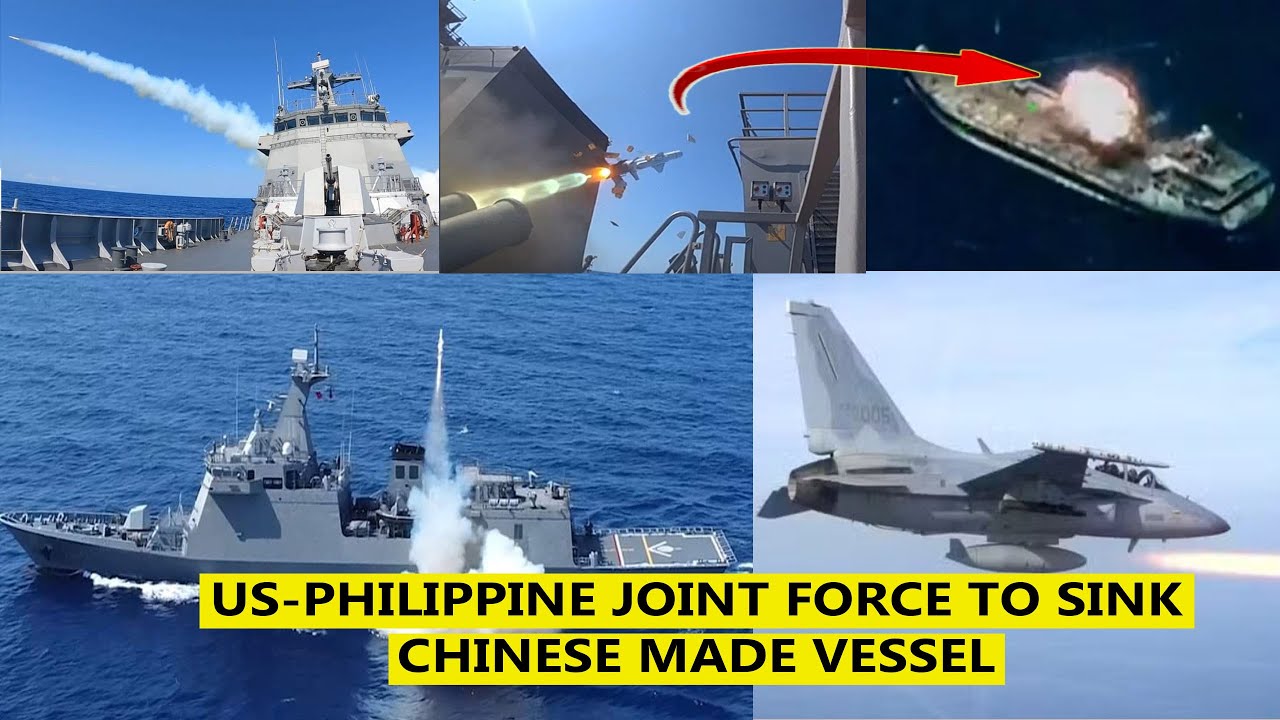 Exercise Balikatan: Sinking of China Made Ship - YouTube