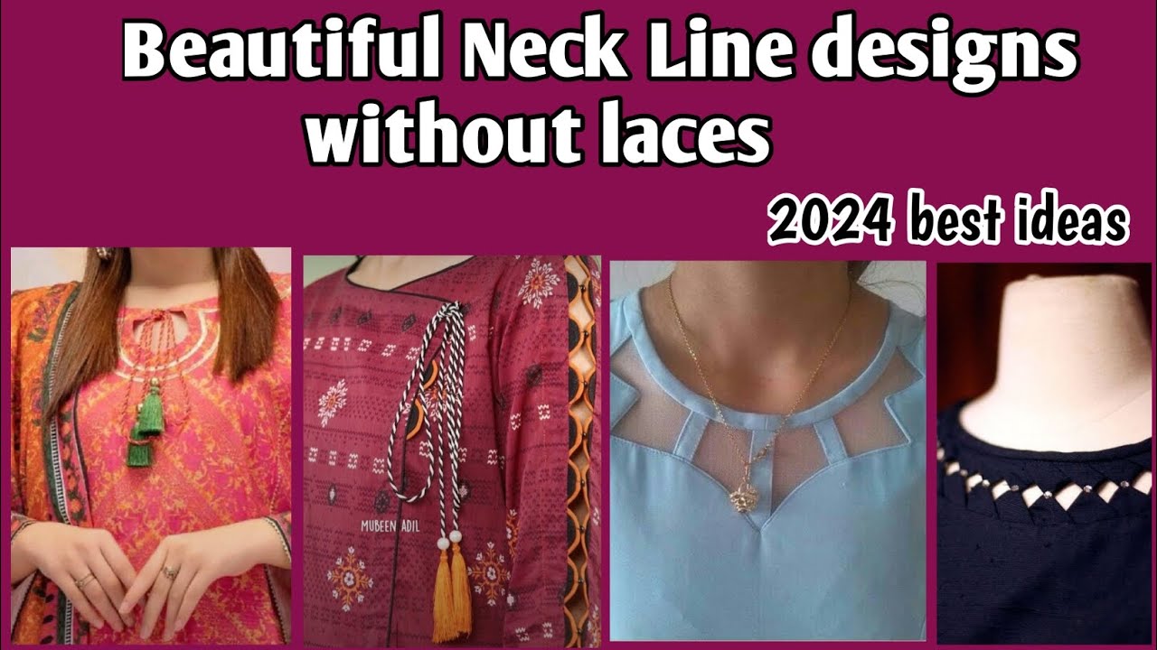 Beautiful Neck Line designs without laces | Best Neckline designs for ...