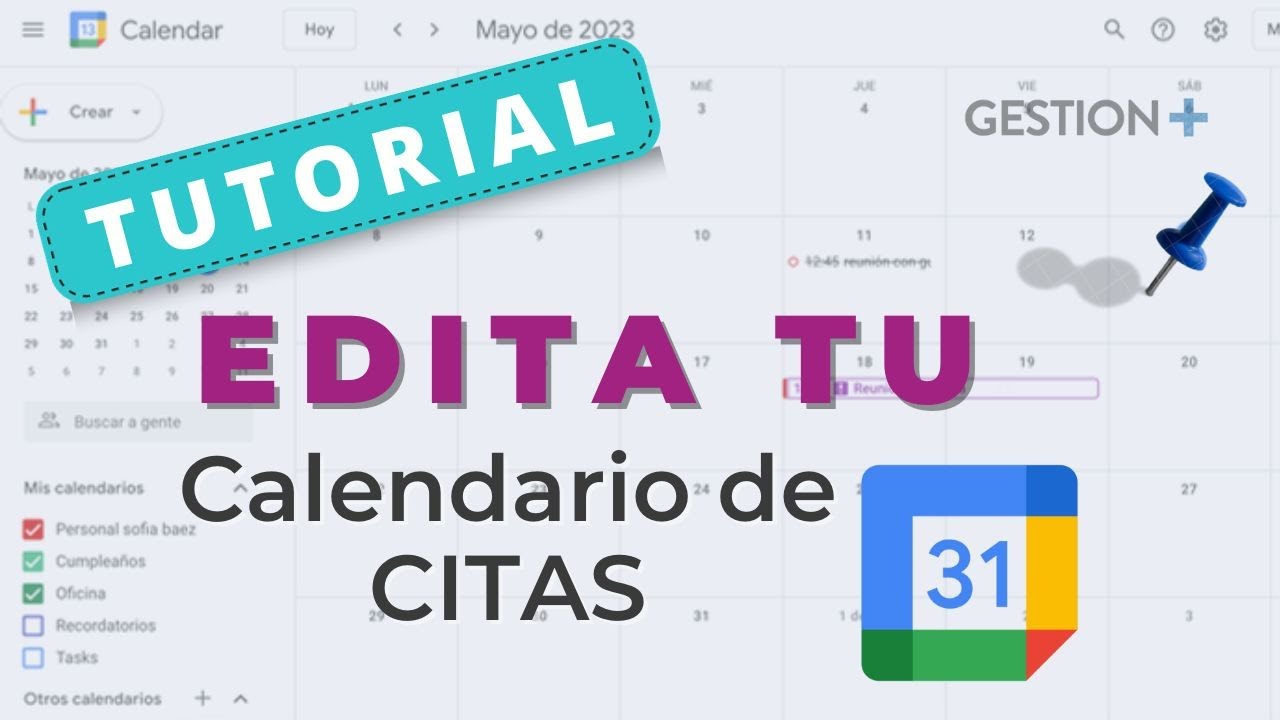 3. Cómo editar tu Calendario de citas - Google Calendar - YouTube