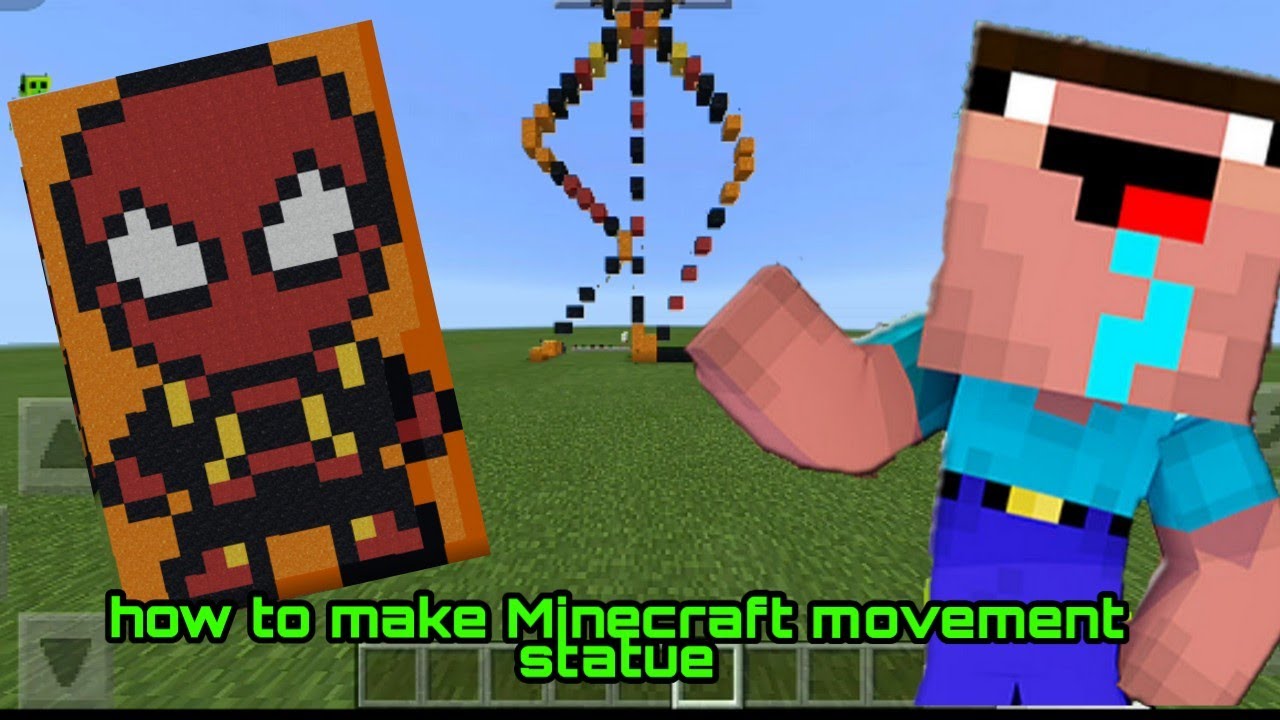 Minecraft movement statue tutorials || How to make Minecraft movement ...