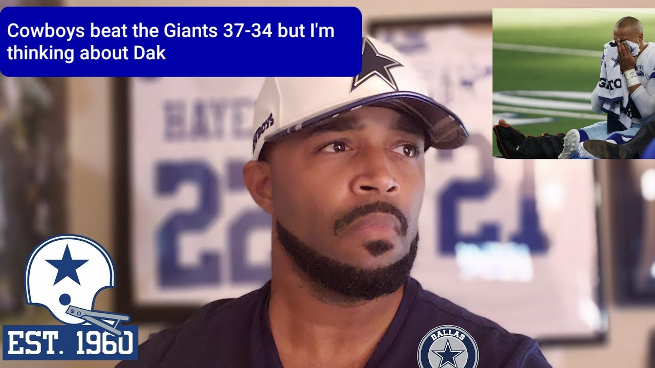 Dallas Cowboys beat the NY Giants by a Field Goal 37-34 - YouTube