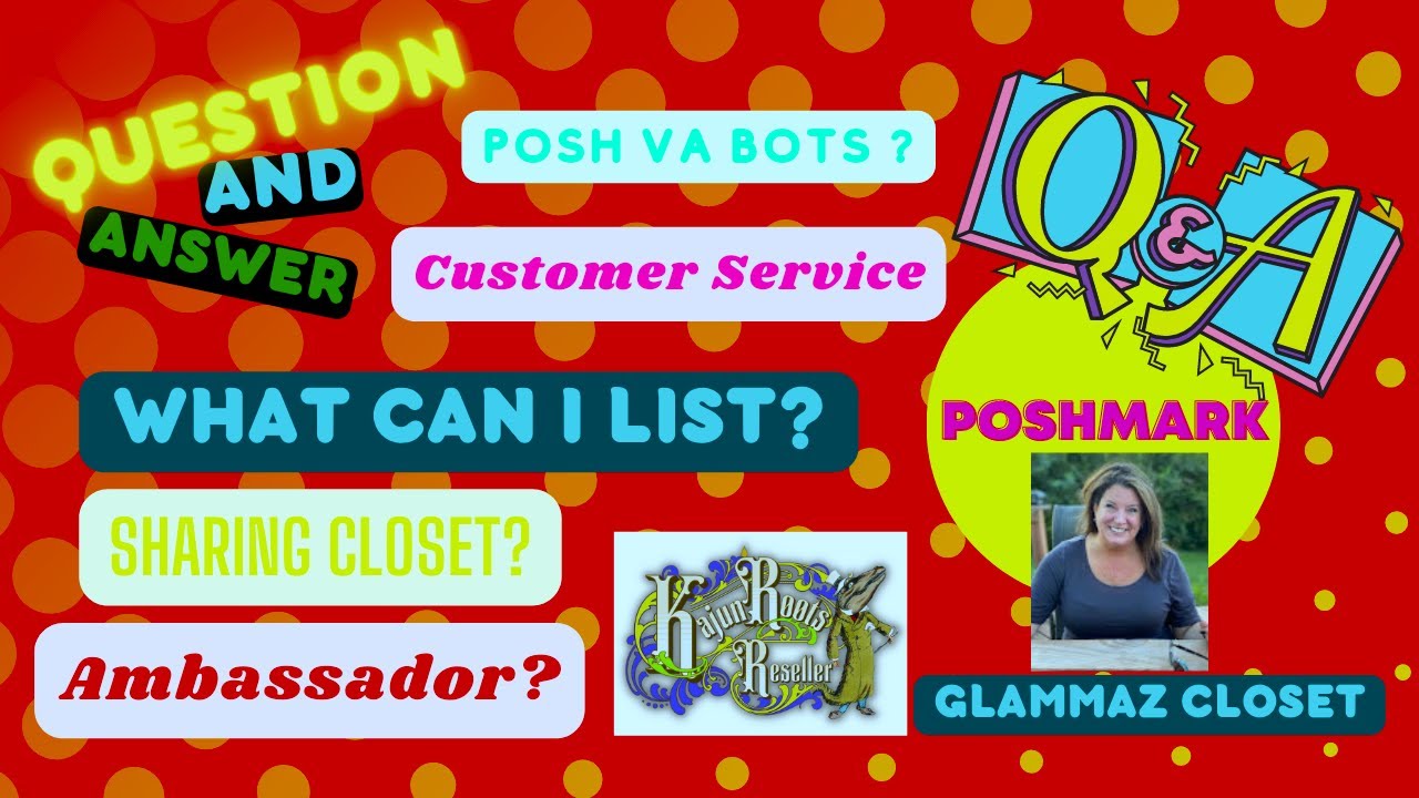Q&A ~ All About POSHMARK What Can I Sell on Poshmark, Ambassador, Sharing Closet, VA Bots ~ Ep 1 ...