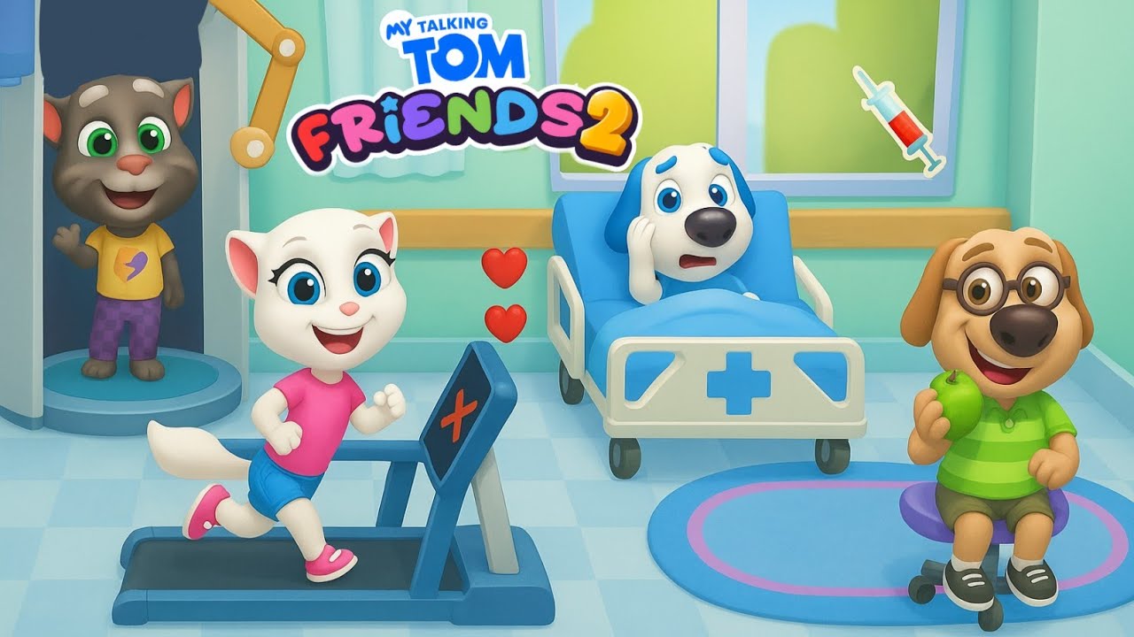 My Talking Tom and Friends 2 Visit the Hospital! 🚑 ️ Walkthrough ...