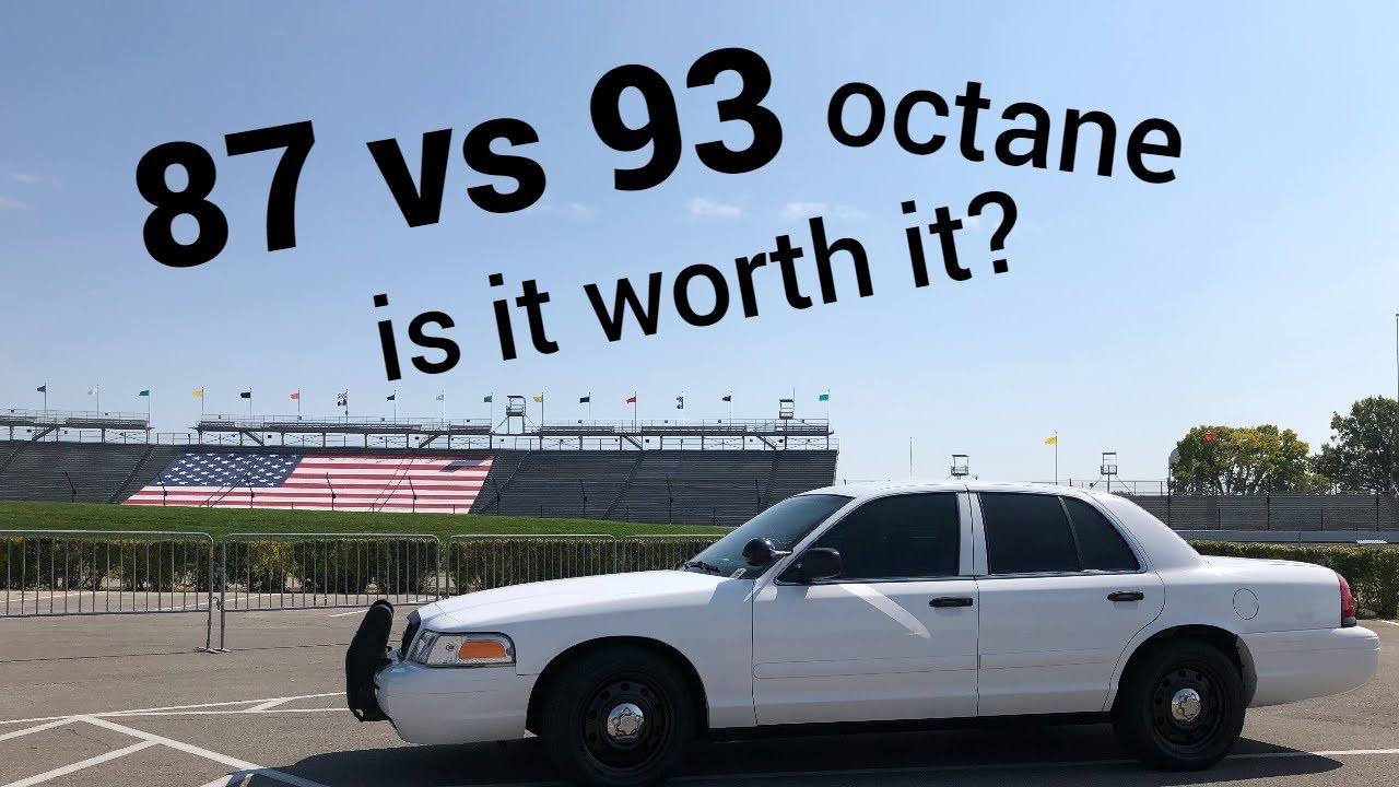 P71 Crown Vic Marty tune 87 vs 93 octane 0-60 testing - YouTube